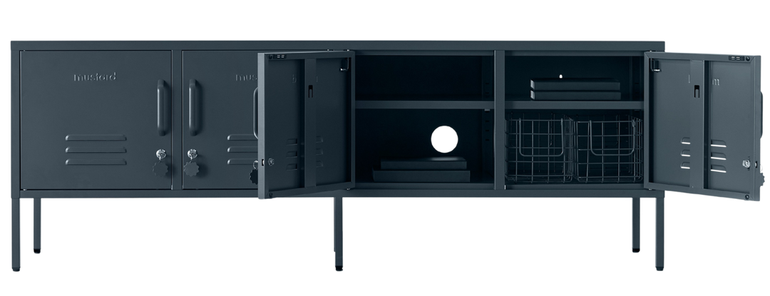 The Standard in Slate • Grey TV Unit • Mustard Made – Mustard Made UK